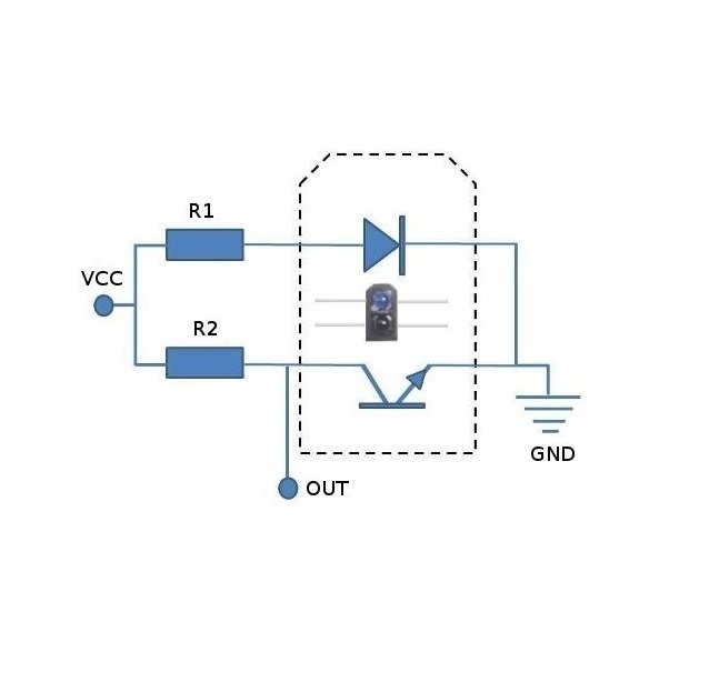 Sensor Óptico Reflexivo Infrarrojo TCRT5000 - SANDOROBOTICS