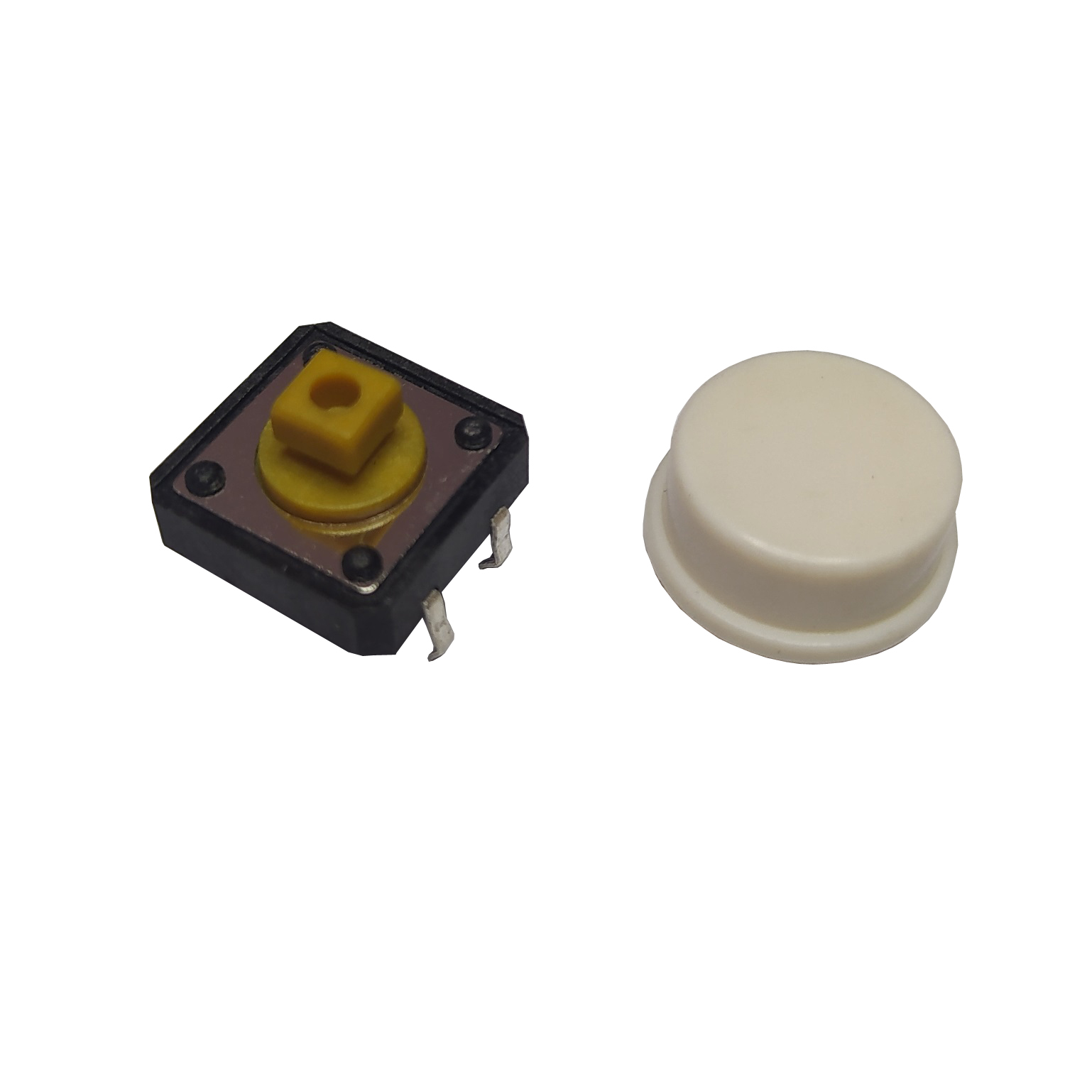 Switch Push Button B3F-4055 con Cubierta - Blanco - SANDOROBOTICS