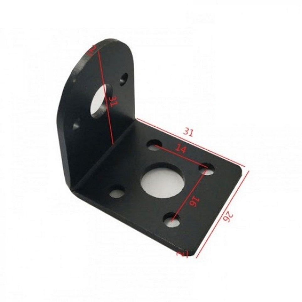 Bracket de Montaje para Motorreductor 25D - Una Pieza - SANDOROBOTICS