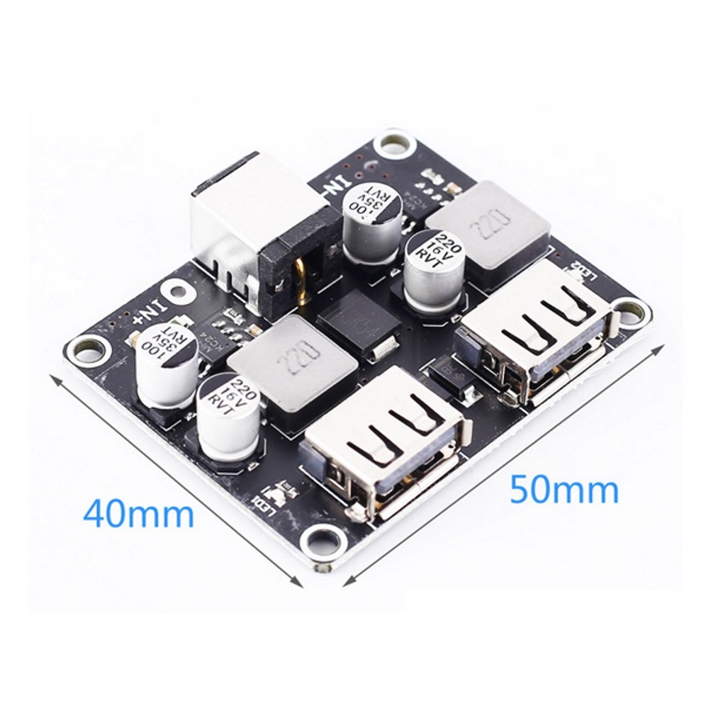 Módulo de Carga Rápida MH-KC24 - 12V/24V a QC3.0 (2 Canales) - SANDOROBOTICS