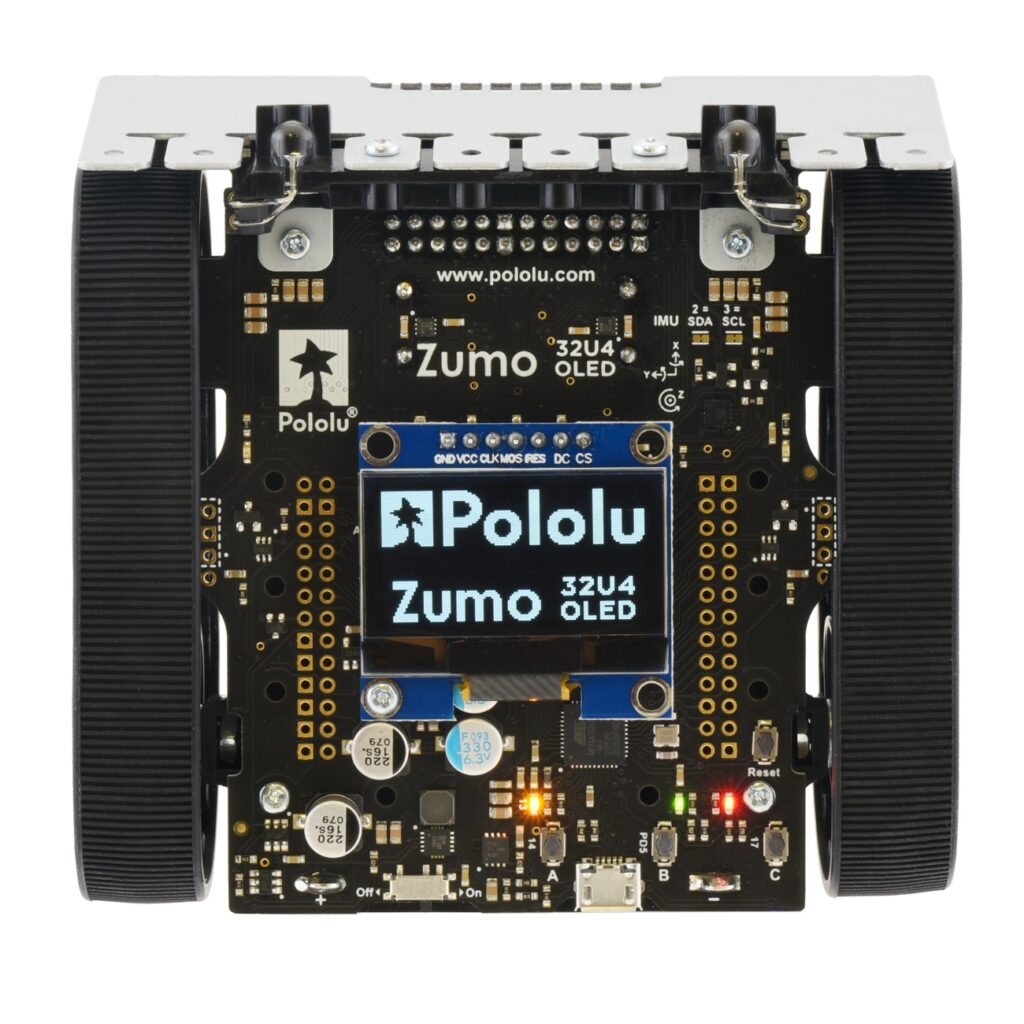 Sumo Robot 32U4 Ensamblado Con Pantalla OLED y Motores HP 100:1 ...