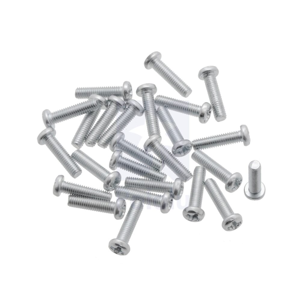 Tornillos M3 x 12mm de Largo, Phillips (25 Piezas) - SANDOROBOTICS