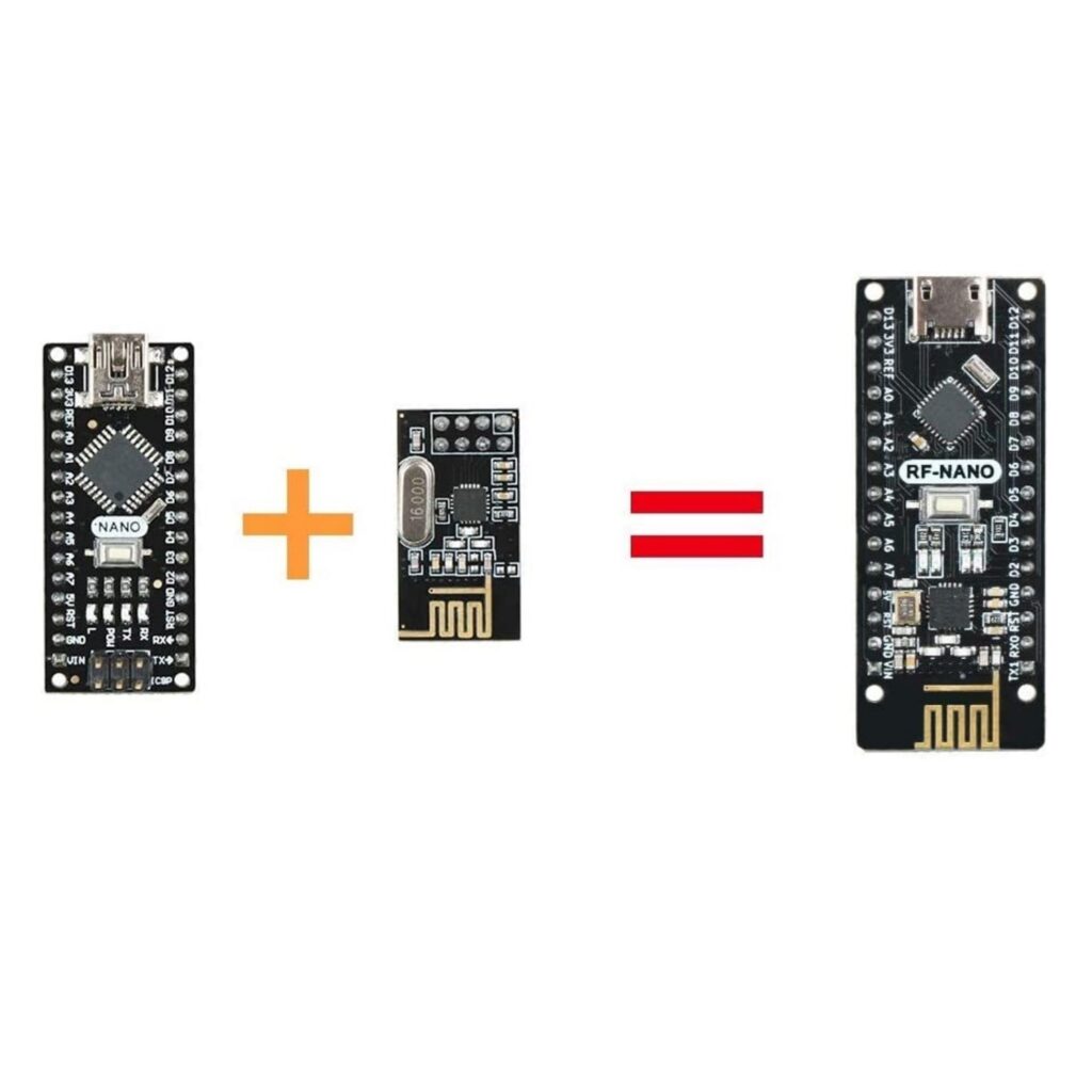 Arduino Nano con Módulo NRF24L01 (RF Nano - Genérico) - SANDOROBOTICS