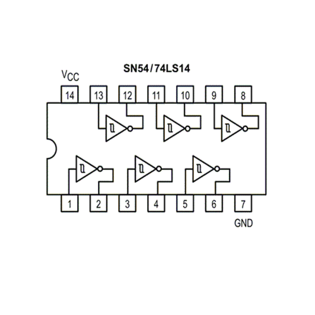 Compuerta Lógica NOT — SN74LS04N - SANDOROBOTICS
