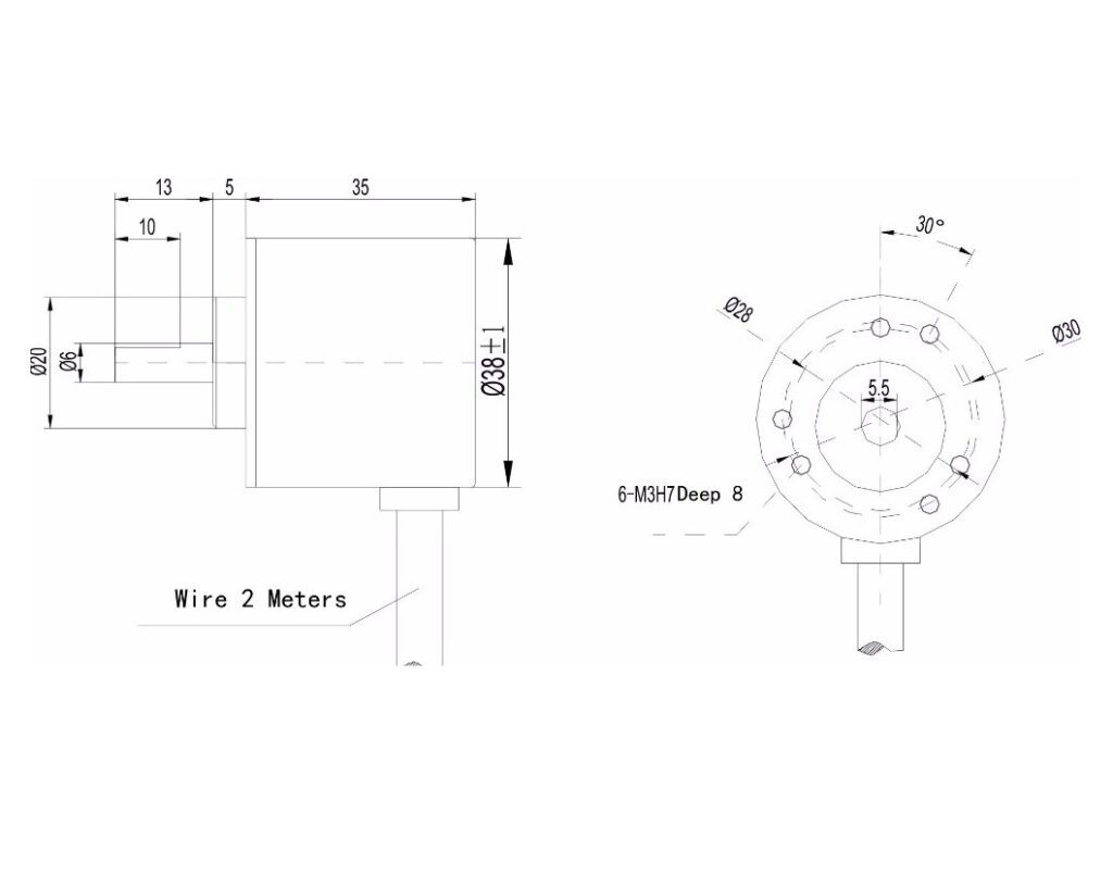 Encoder en Cuadratura 400 Pulsos Por Revolución - SANDOROBOTICS