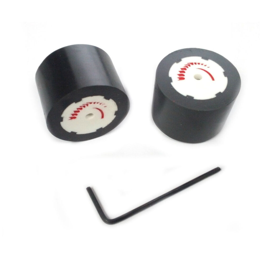 Llantas Mini-Sumo FINGERTECH Negro (Par) - SANDOROBOTICS