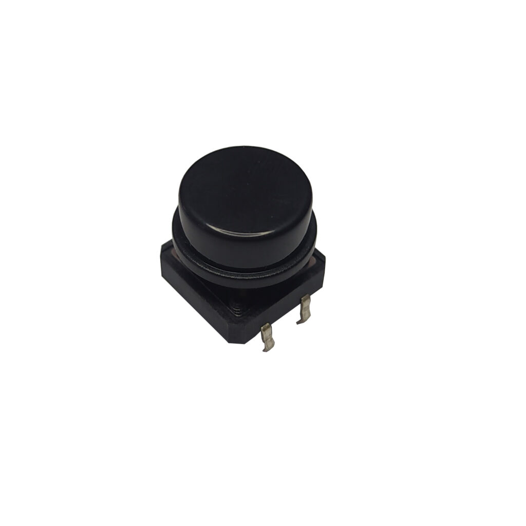 Switch Push Button B3F-4055 con Cubierta - Negro - SANDOROBOTICS