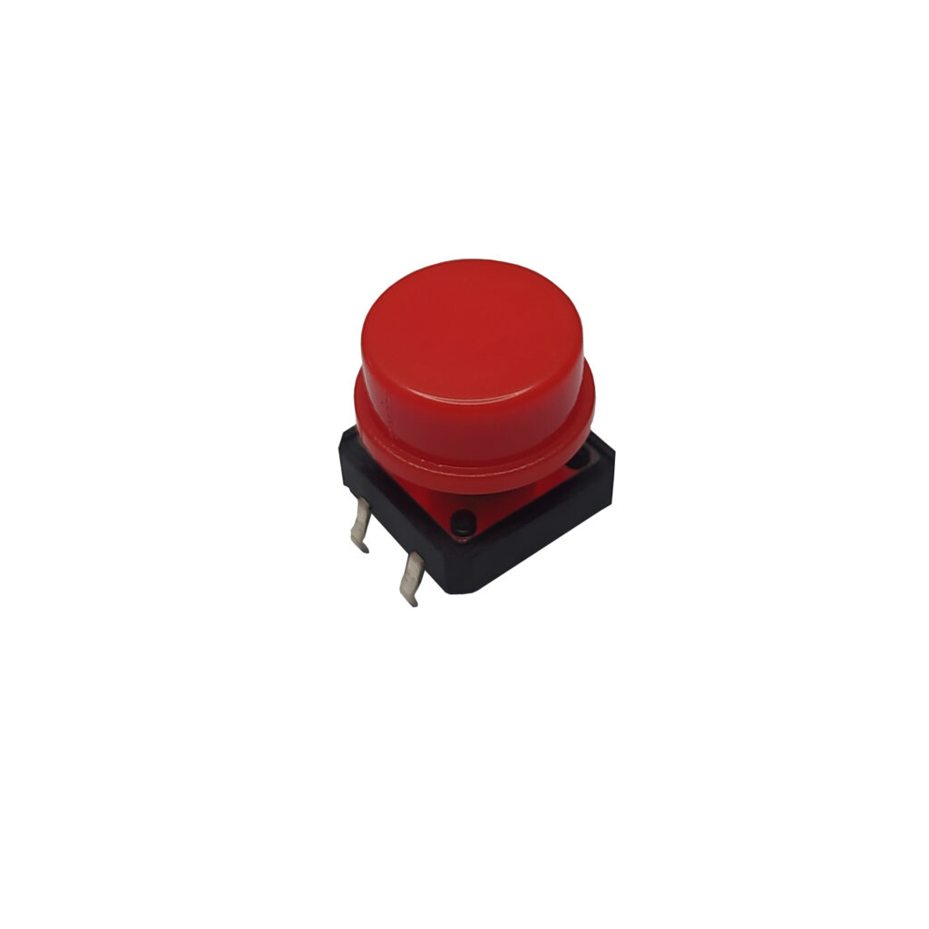 Switch Push Button B3F-4055 con Cubierta - Rojo - SANDOROBOTICS