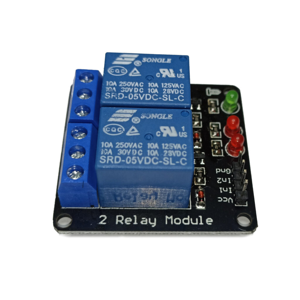 Módulo de 2 Canales Relay — 5V - SANDOROBOTICS