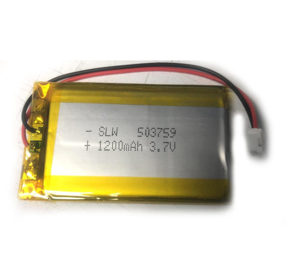 Batería LiPo 3.7 V, 1200mAh 1S1P 2C - SANDOROBOTICS