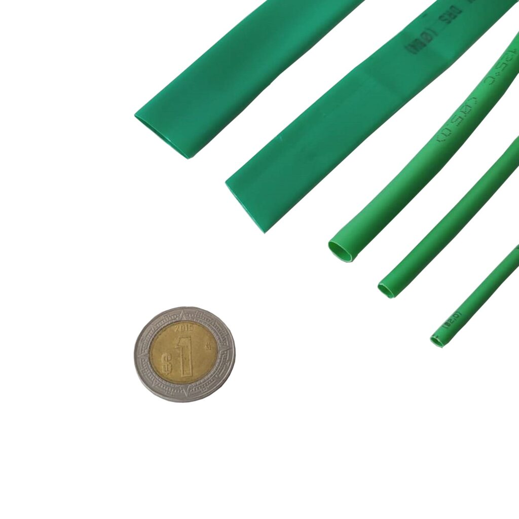 Termofit 10mm de Diámetro - 1 Metro (Verde) - SANDOROBOTICS