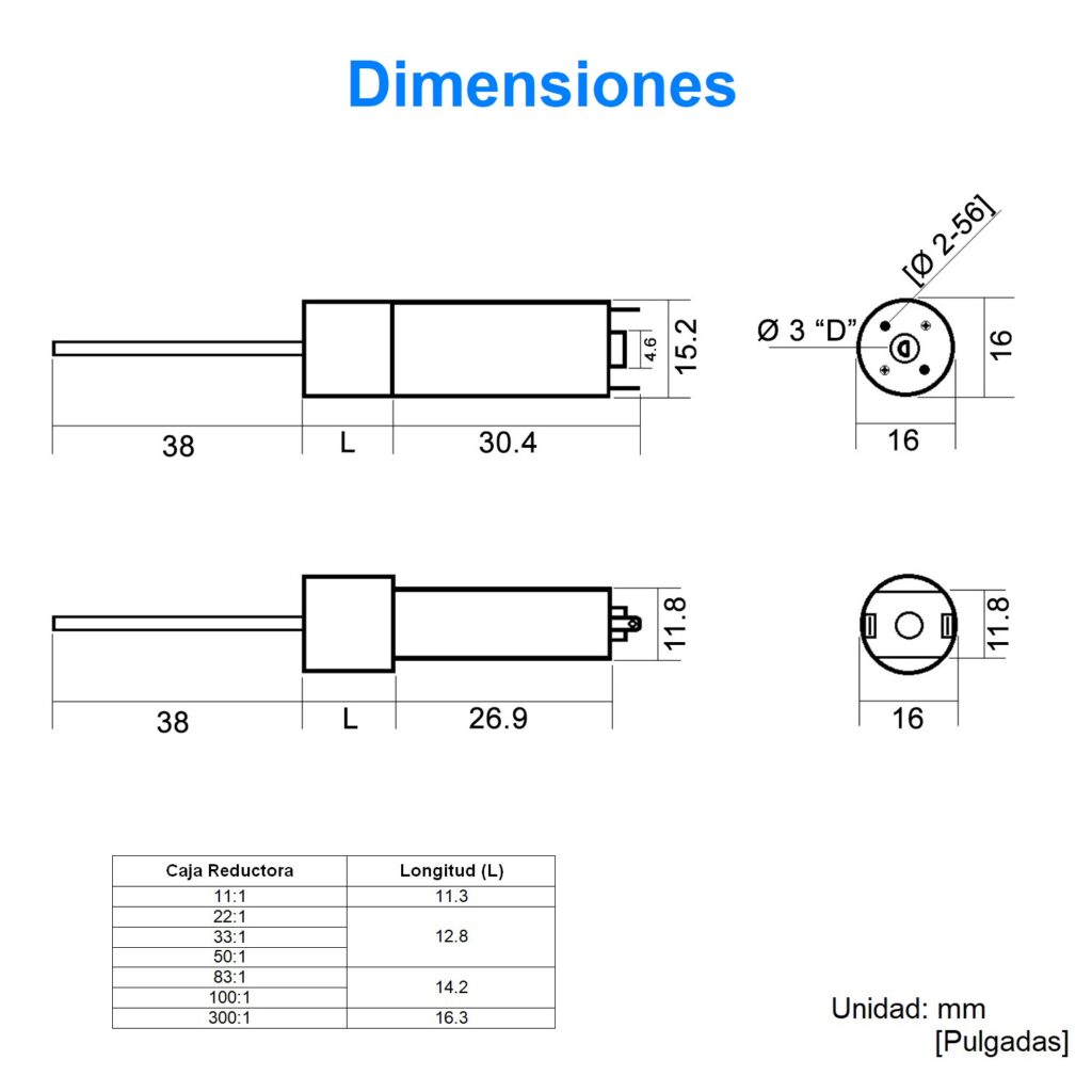 33:1 — Motorreductor FingerTech "Silver Spark" - SANDOROBOTICS